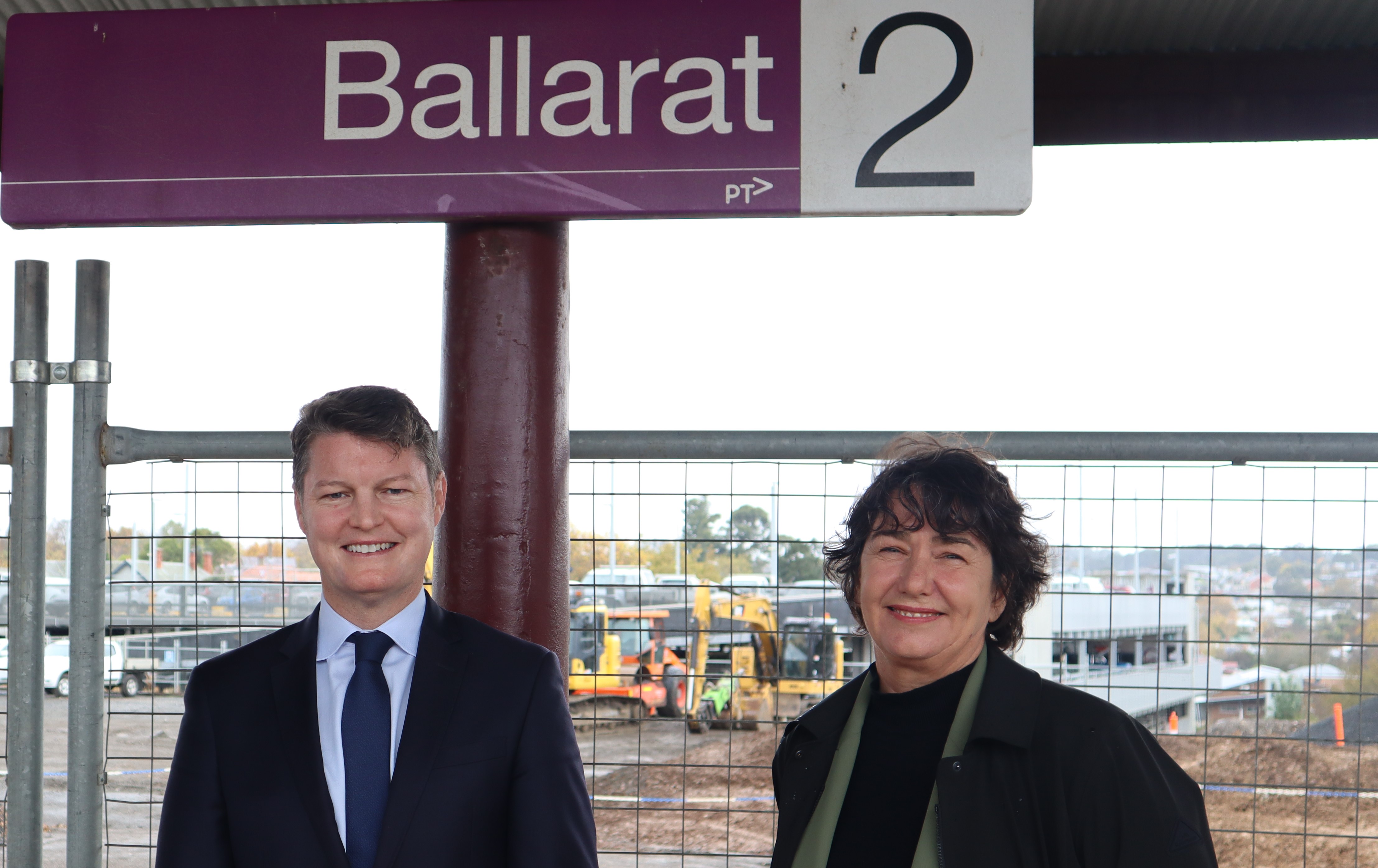 Works on new Ballarat station bus interchange underway